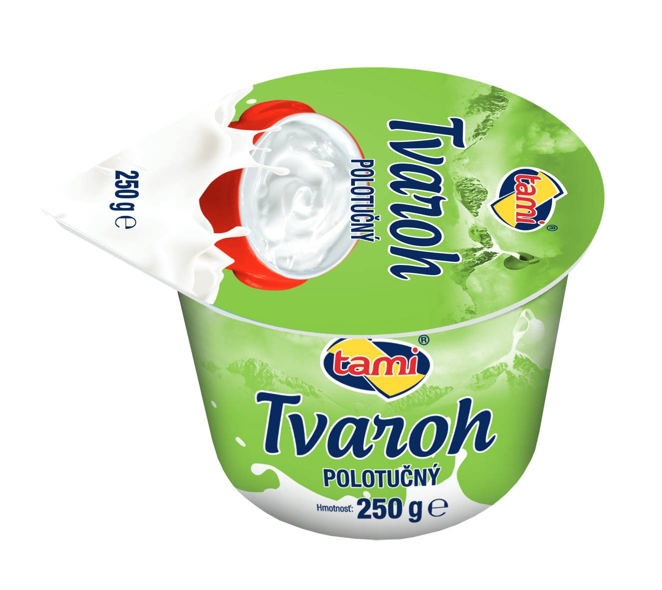 Tvaroh polotučný 250 g - Tami.sk